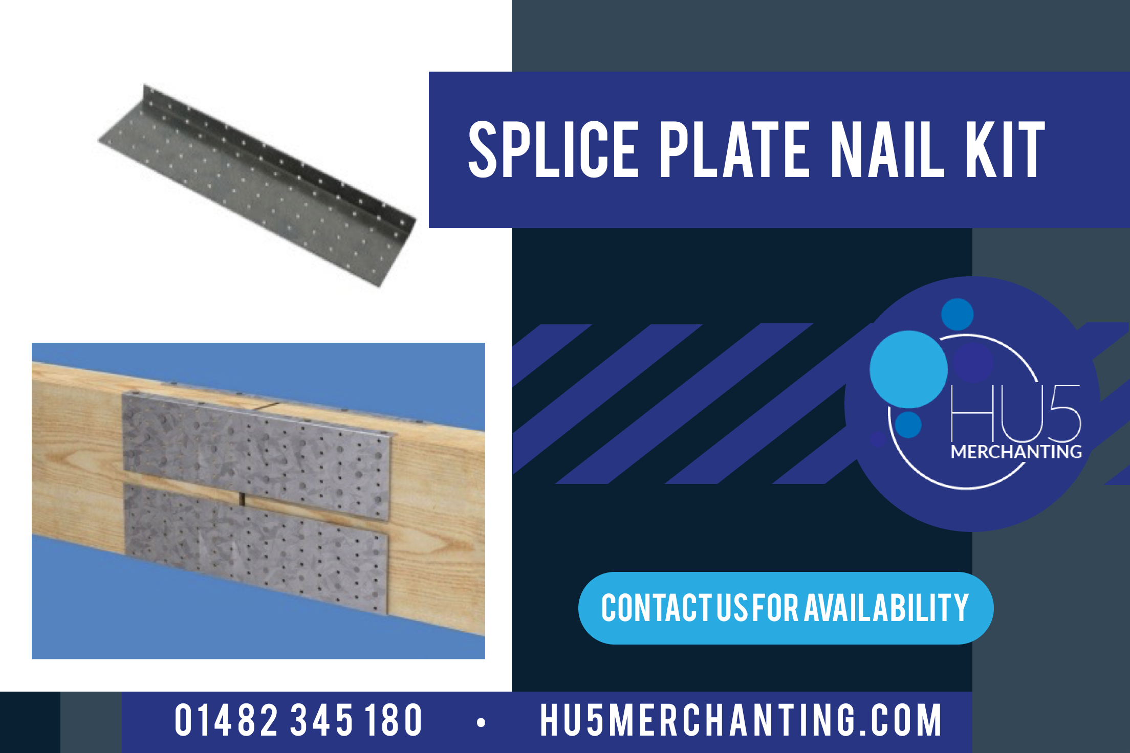 Splice Plate Nail Kit - HU5 Merchanting