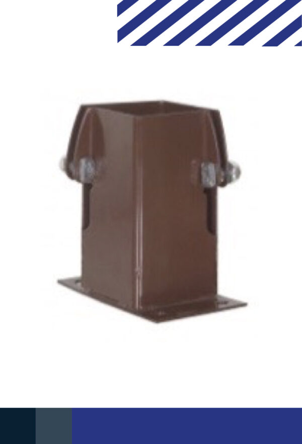 Flush-Fit Bolt Down Post Shoe (Twin Bolt) - HU5 Merchanting